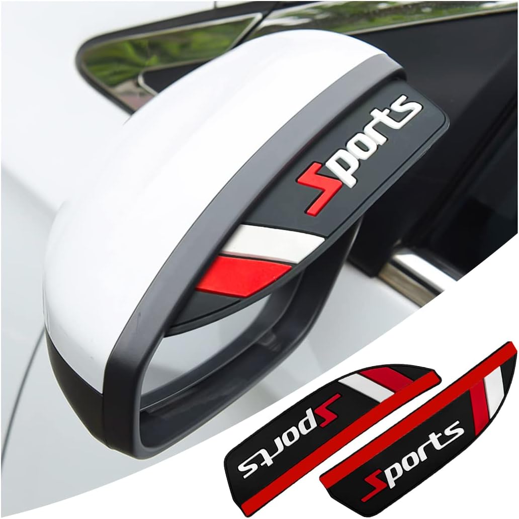 Amazon.com: 2Pcs Rear View Mirror Rain Visor Guard, Rain Shield Sun ...