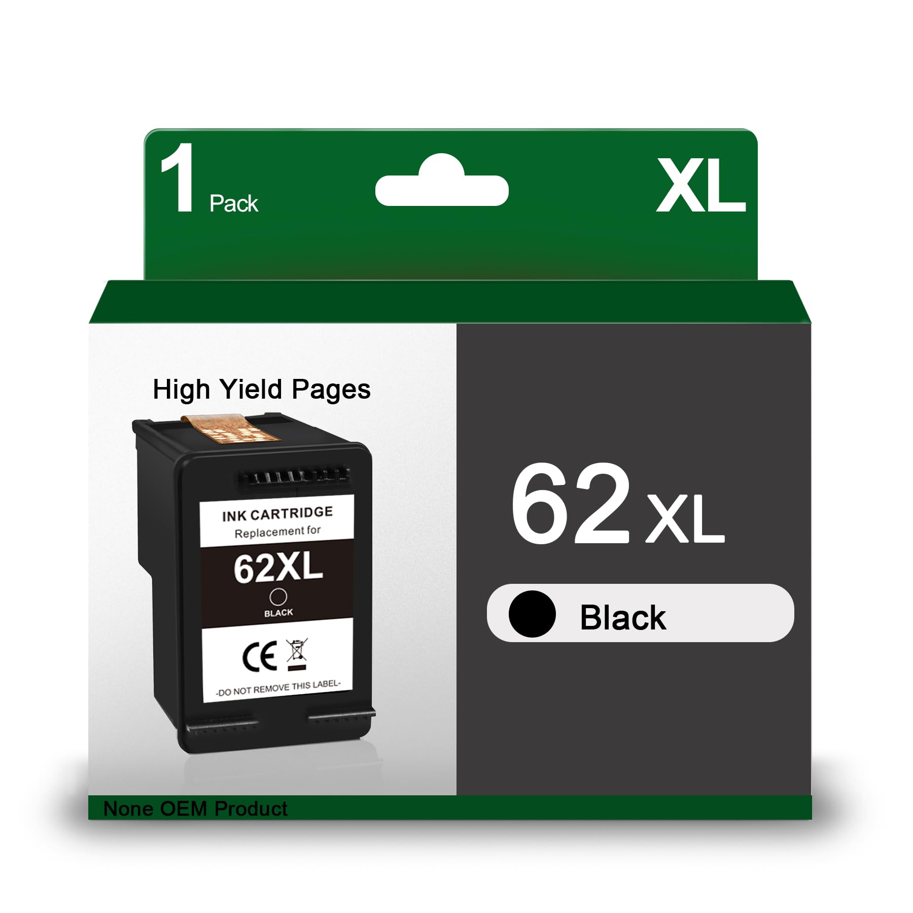 Amazon.com: 62XL Black Ink Cartridges High-Yield Replacement for HP Ink 62 HP 62 Ink 62XL Ink ...