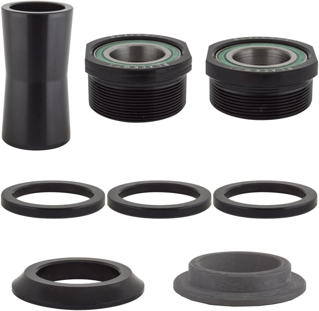 Amazon.com : Black Ops Bottom Bracket Cup Set, Euro 19mm, Black ...