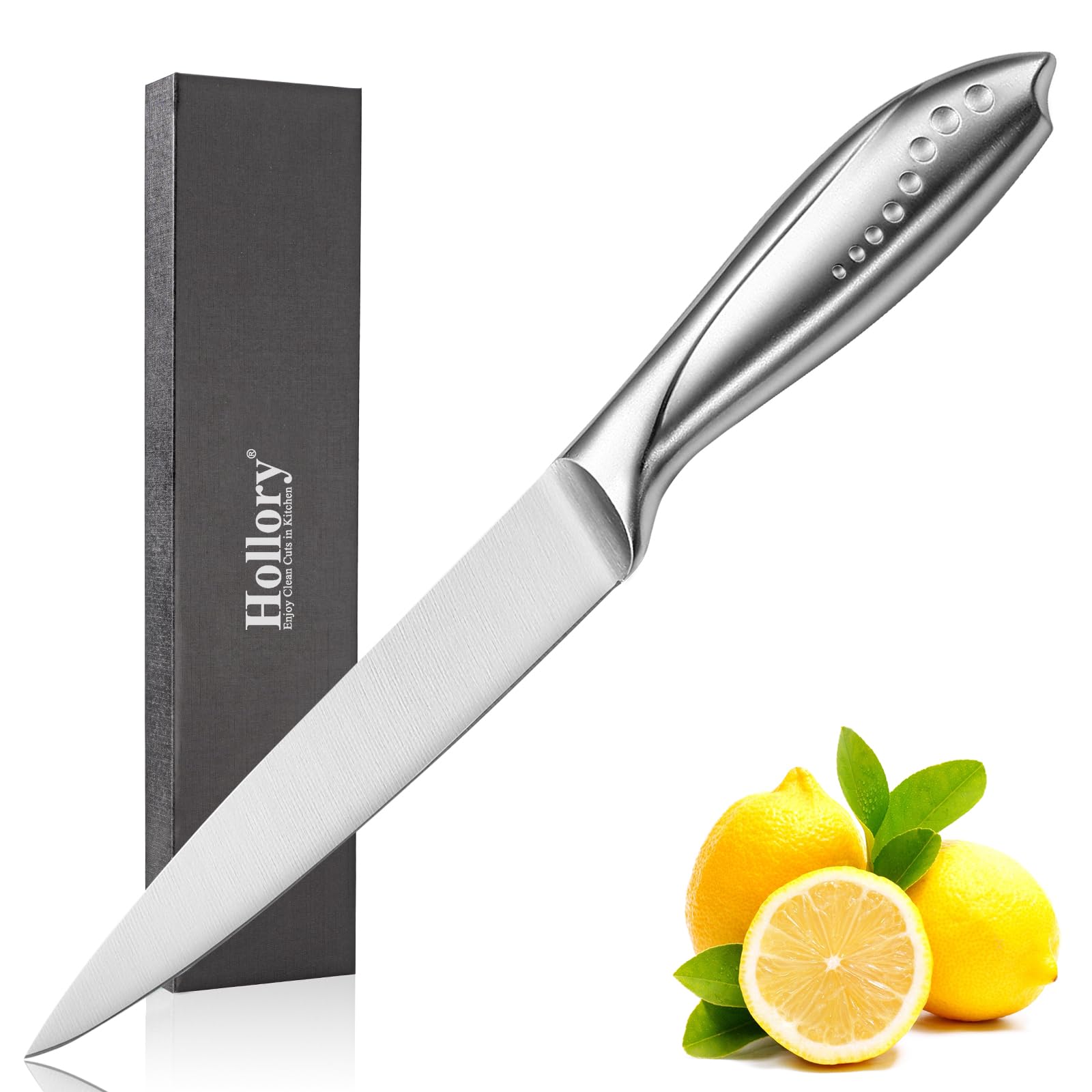 Amazon.com: Hollory 5 Inch Kitchen Utility Knife, German High Carbon ...