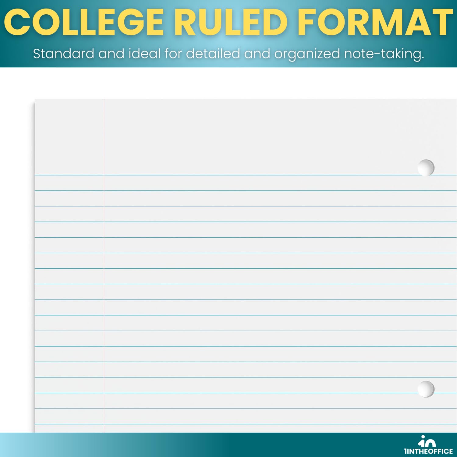 Snapklik.com : 1InTheOffice College Ruled Spiral Notebook 8x11, Spiral ...