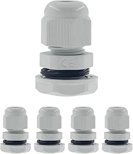 3/8 Inch NPT Strain Relief Nylon Cord Grip,SAFYY 5 PCS Waterproof Cable ...