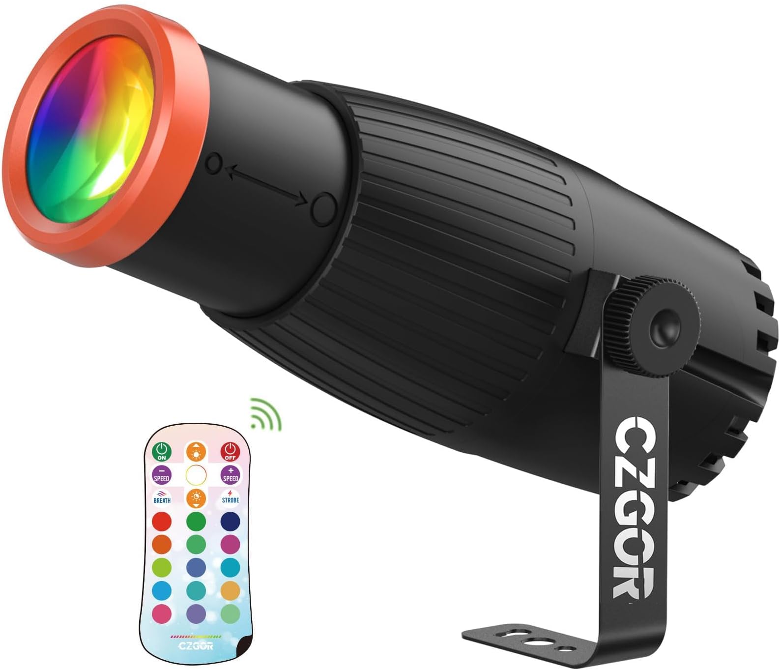 Amazon.com: Pinspot Light with Remote, JLPOW Super Bright Mirror Ball ...