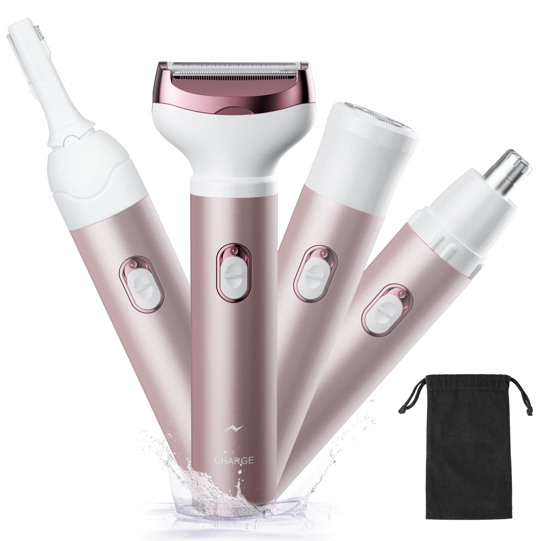 Amazon.com: Electric Razors for Women, 4 in 1 Women Electric Shavers ...