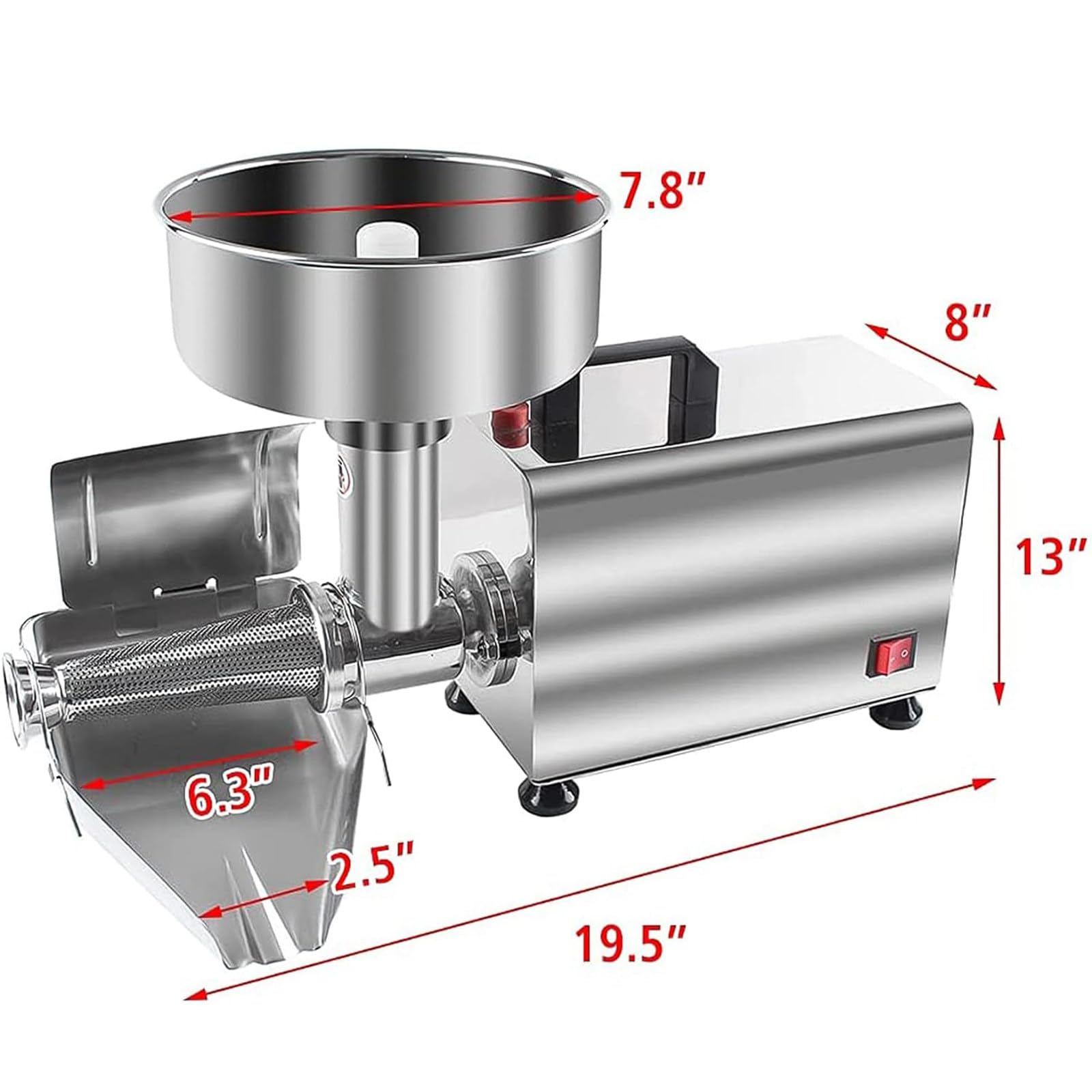 Tomatoe Sauce 110V Electric Tomato Strainer 370W Commercial Grade ...