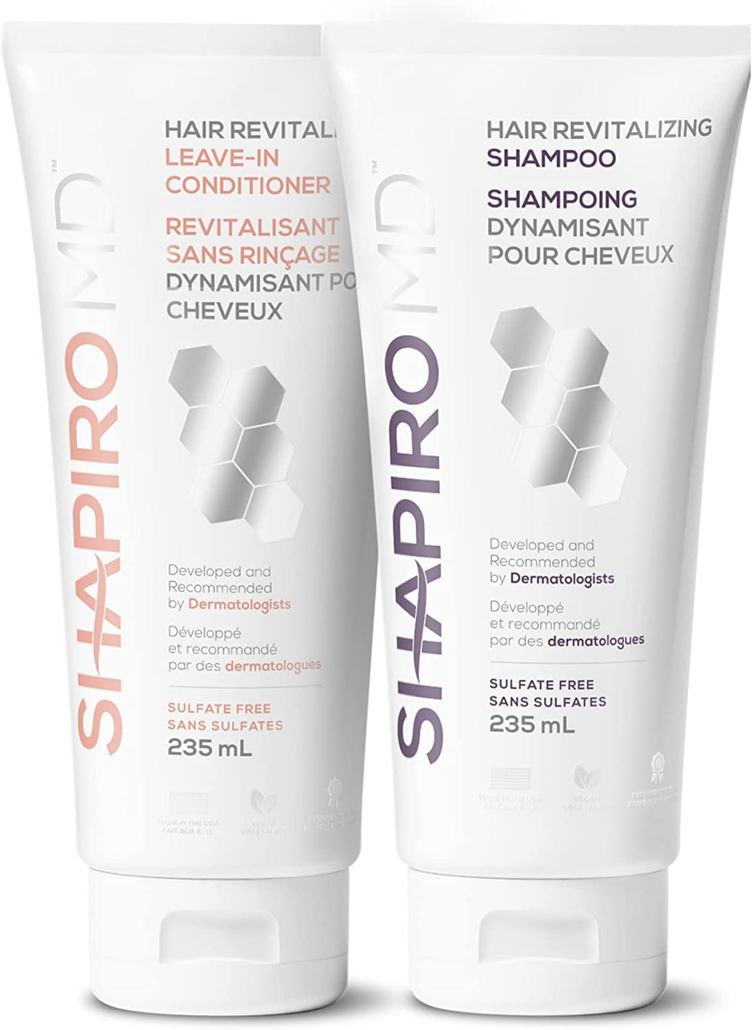 Shapiro MD Hair Revitalizing Shampoo and Leave-in Conditioner Set for ...