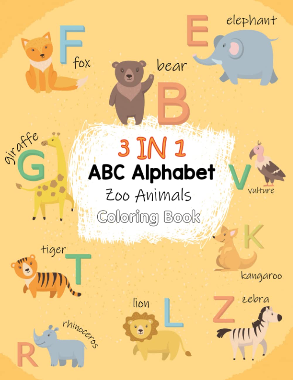Buy The New ABC Coloring Alphabet and Zoo Animals : alphabet coloring ...