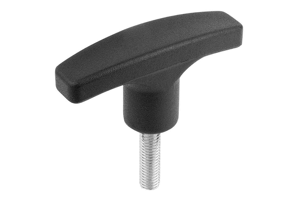 KIPP T-Handle with Male Thread M8 x 20, Handle Length A = 71 mm. Handle ...