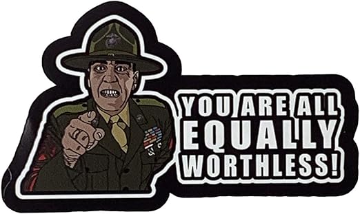 Amazon.com: PatchOps Full Metal Jacket Gunny Hartman Equally Worthless ...