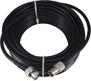 Amazon.co.jp: BOOBRIE 10M 同軸ケーブル BNCオス-BNCメス RG58/U 延長ケーブル BNCコネクタ BNC-JーBNC-Pケーブル ビデオ HD ケーブル ...