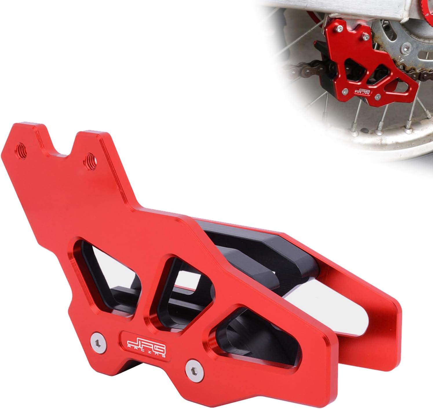 Amazon.com: JFG RACING Dirt Bike Chain Guide,CNC Motorcycle Rear Chain ...
