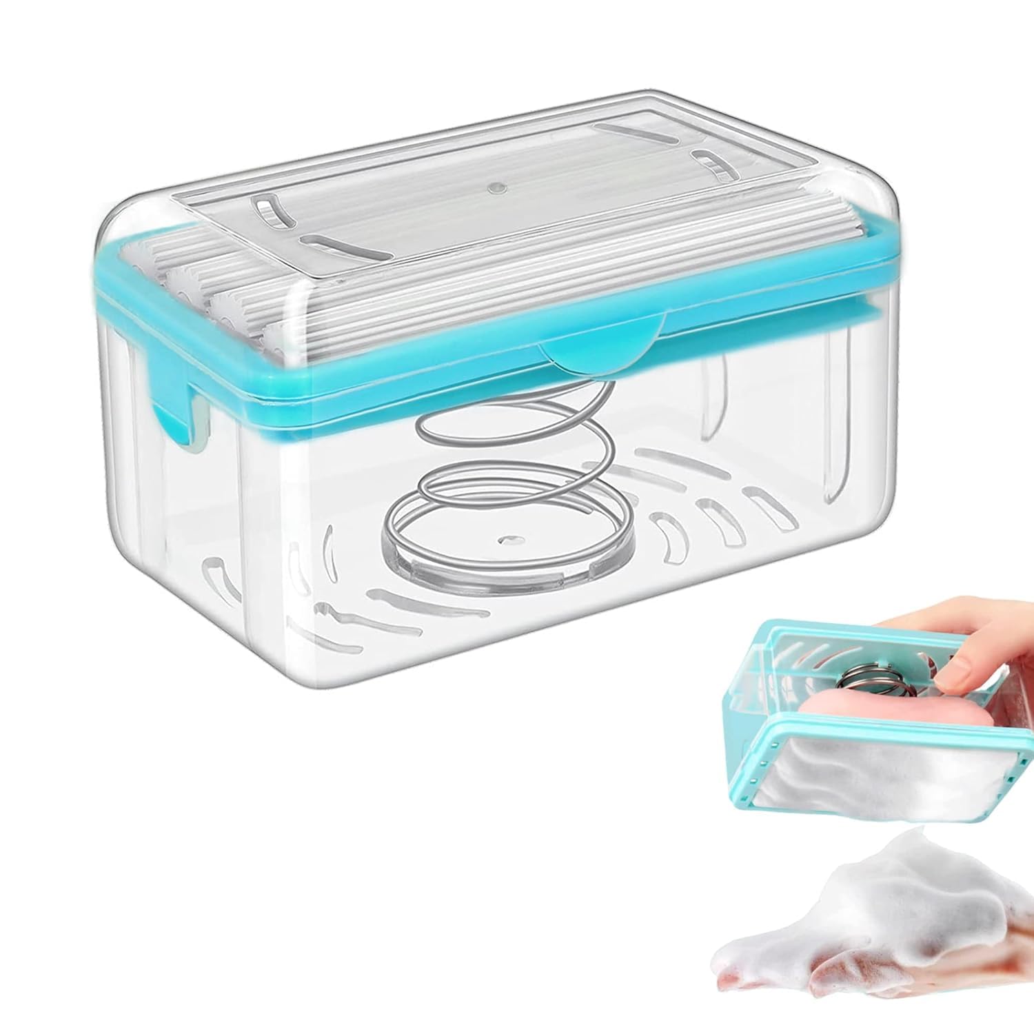 MEC 2-in-1 Portable Portable Laundry Rolling Soap Box Easy Cloth ...