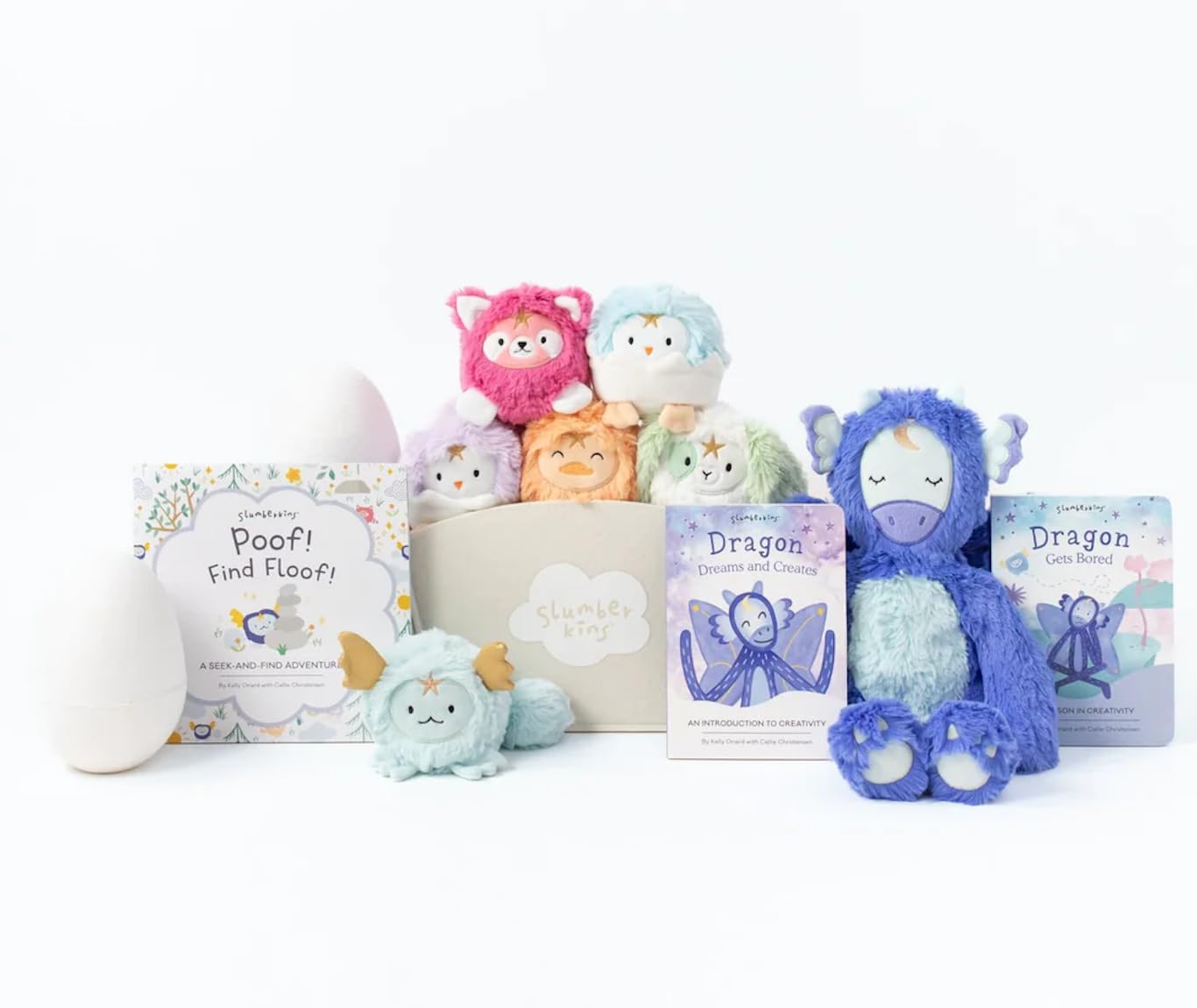 Amazon.com: Slumberkins Hatch Creativity Dragon + Floof Egg Set ...