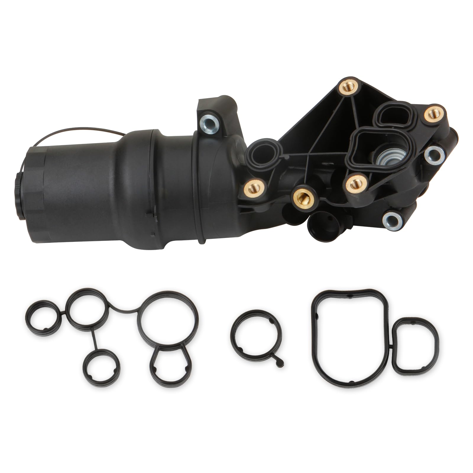 Miliparts Engine Oil Cooler Filter Housing Assembly Adapter Kit Oil ...