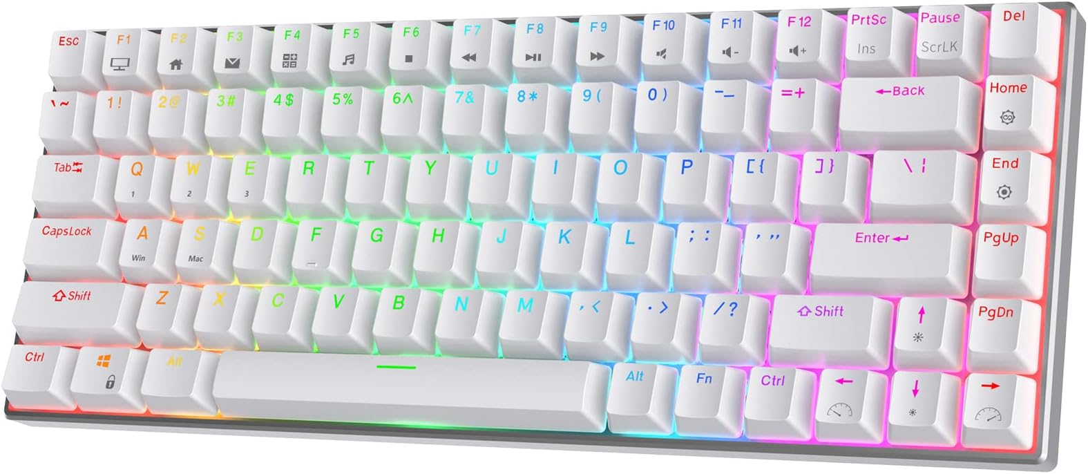 Amazon.com: Redragon K652 75% Wireless RGB Mechanical Keyboard, Tri ...