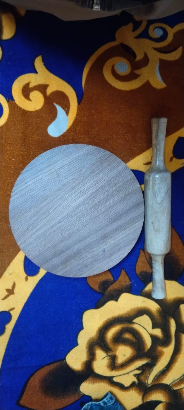 Buy by Laxm Handcrafts Wooden Rolling Pin and Board Set, Medium Size ...