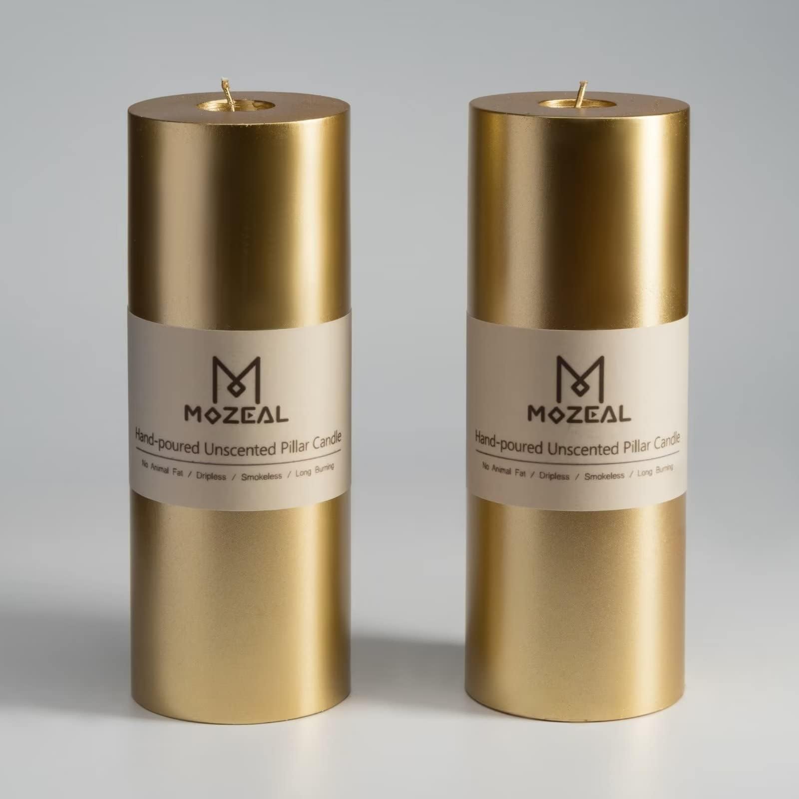 Amazon.com: Yummi 3" x 8" Ruby Red Round Pillar Candles - 3 per Pack ...