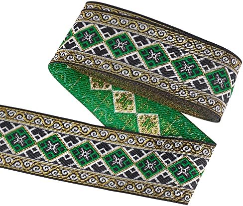 Amazon.com: FINGERINSPIRE 5 Yards Gold Vintage Jacquard Craft Ribbon 1. ...