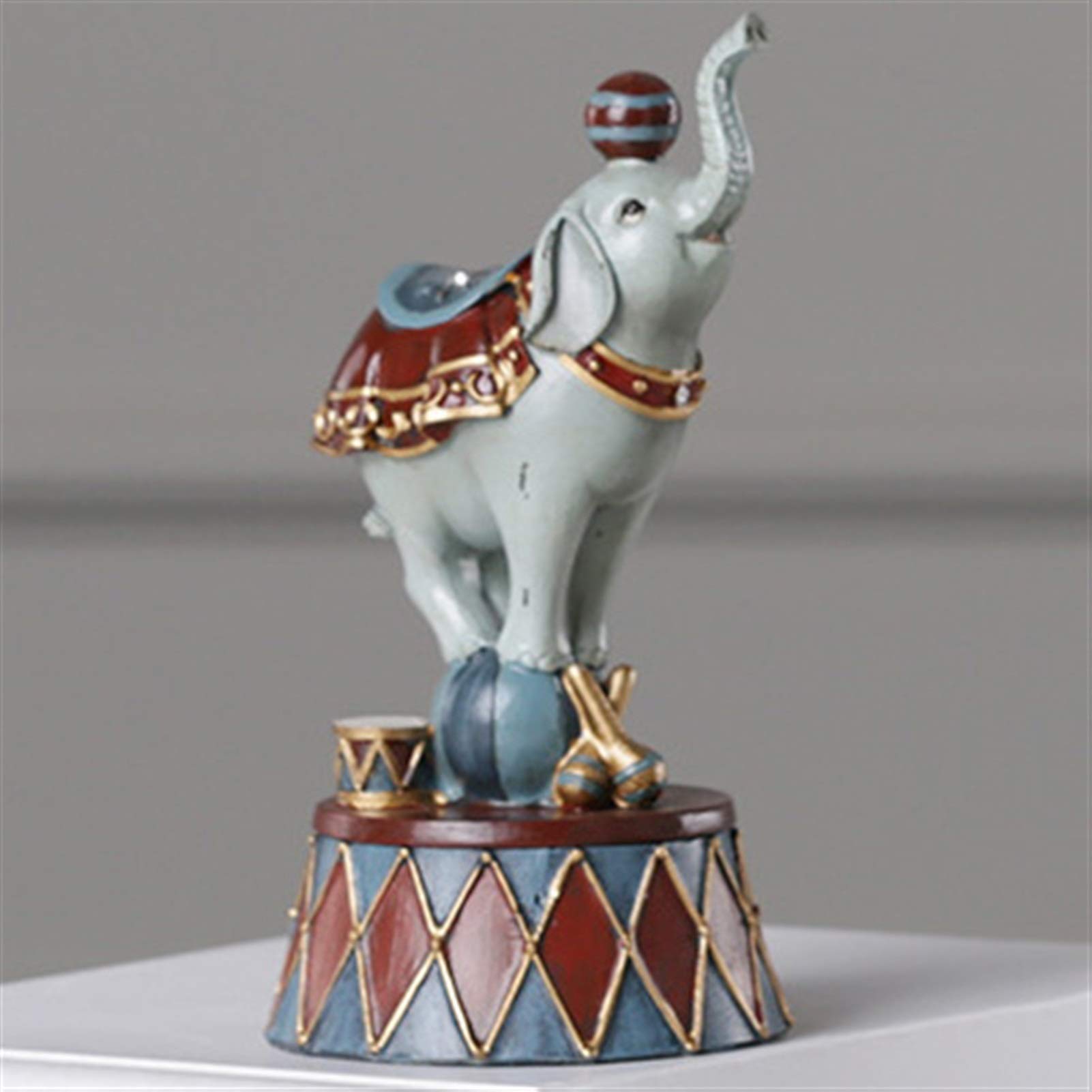 Vintage Circus Elephant Figurine
