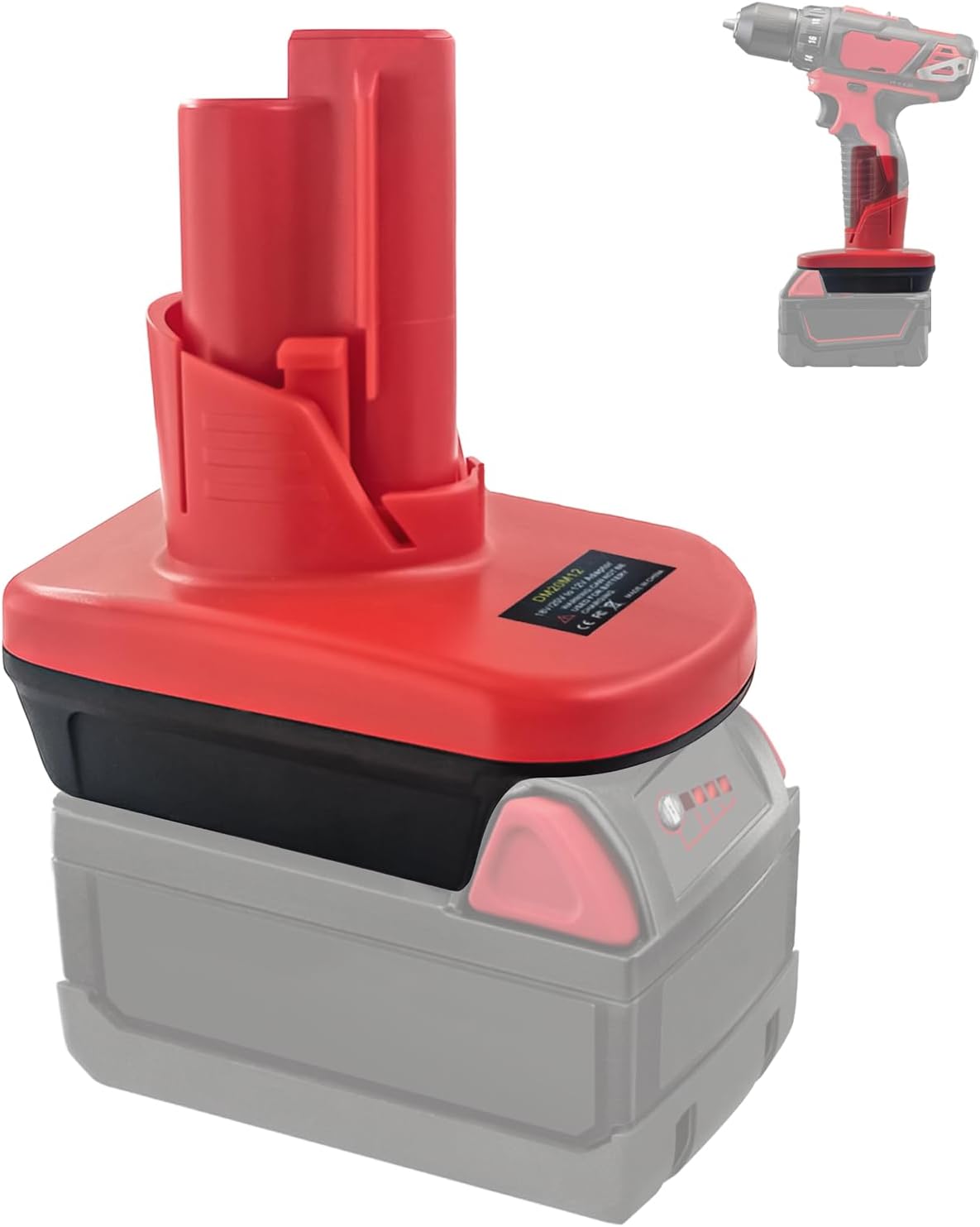 Amazon.com: TPDL Battery Adapter for Milwaukee 18V M18 to 12V M12 Tool ...