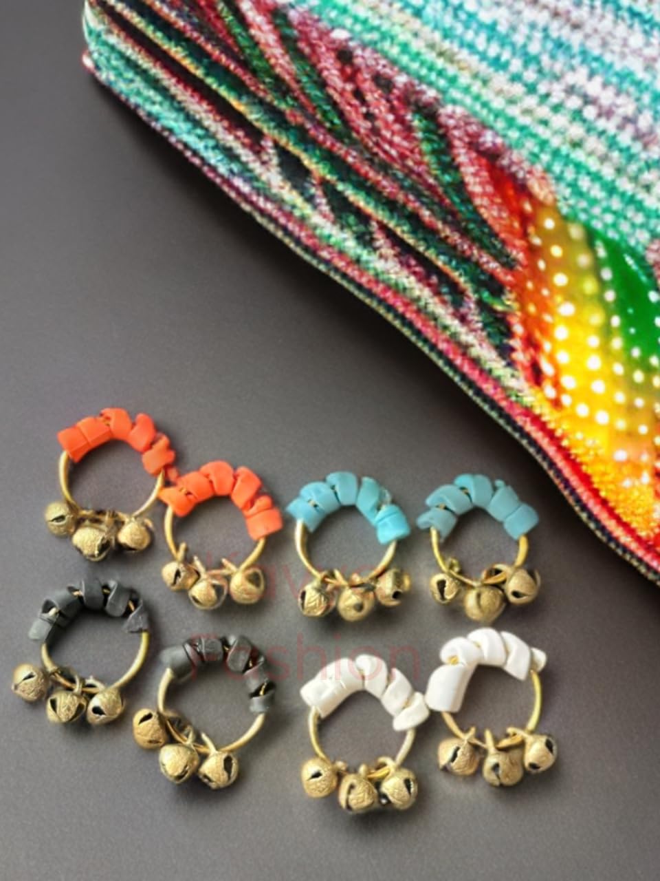 Kavya Fashion Pooja Aarti Brass Ghungroo Kadi Fingers for Puja Aarti ...