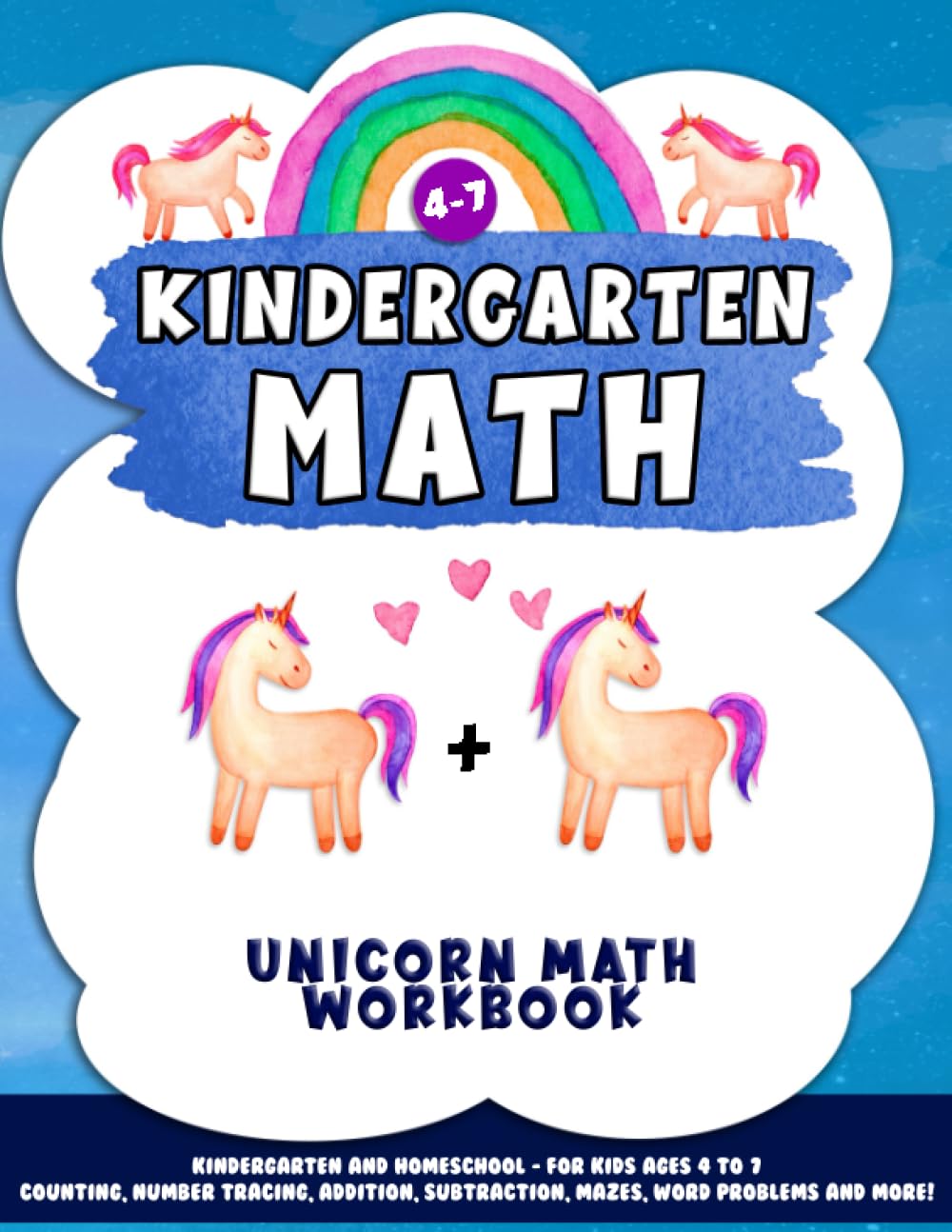 Kindergarten Math - Unicorn Math Workbook: Kindergarten and Homeschool ...