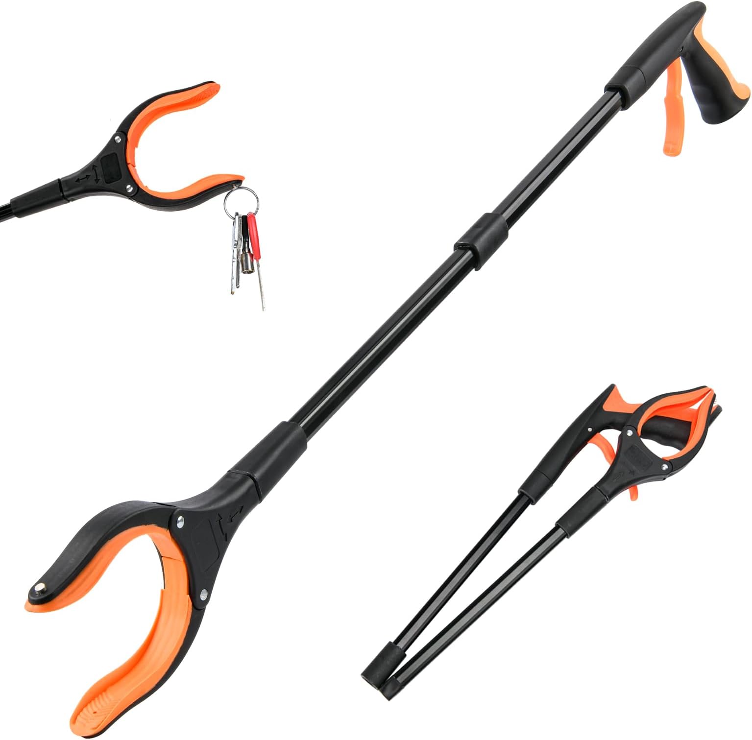 Amazon.com: FitPlus 2024 Upgrade PowerGrip T9, Grabber Reacher Tool, Wide Jaw, Foldable, Steel ...