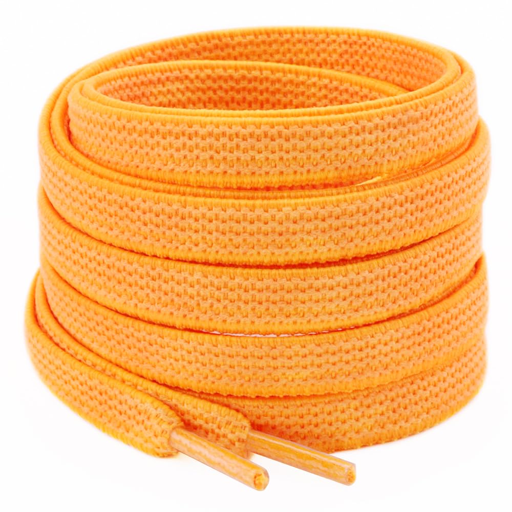 Snapklik.com : RJ-Sport 2 Pairs Orange Elastic Shoe Laces For Adults ...