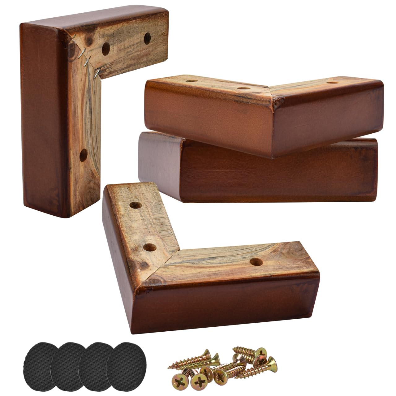 Wood Furniture Corner Legs Hampton Bun Foot Corner Cabinet