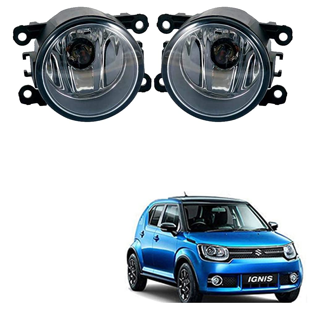 Autopearl Car Fog Lamp Light Compatible with- Ignis (Set of 2, Black ...