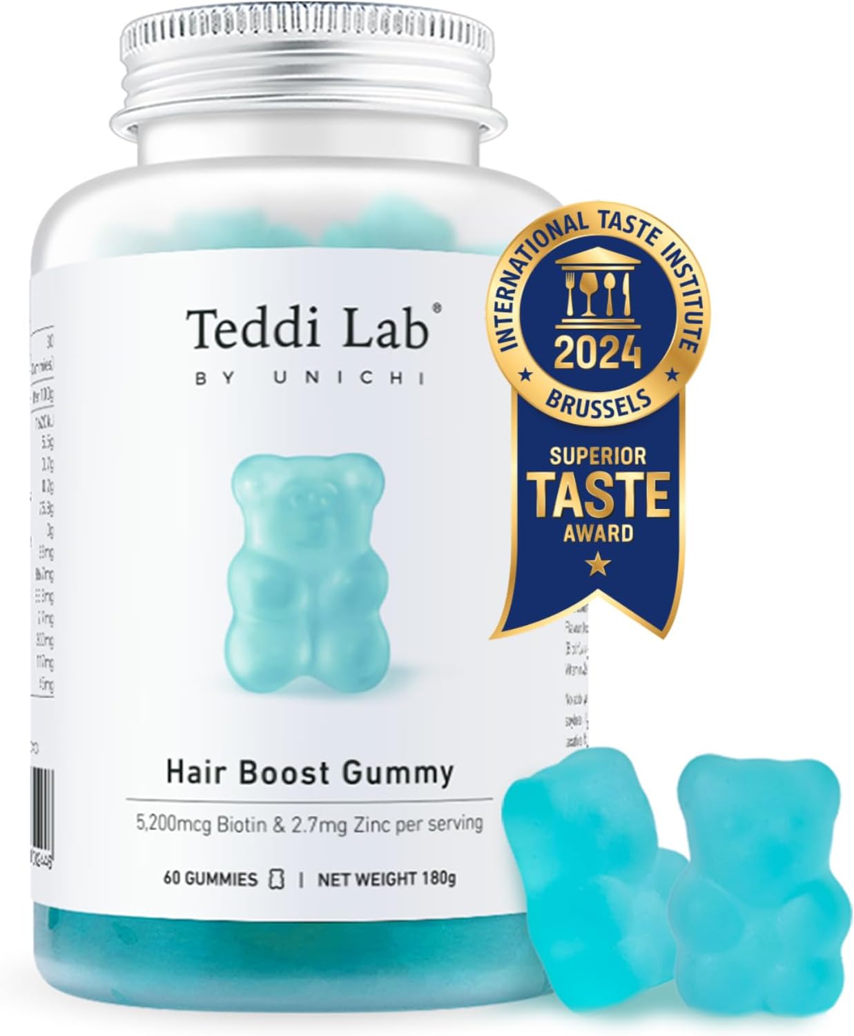 Amazon.com: Unichi Hair Boost Gummy, 5200mcg Biotin Formulated with ...