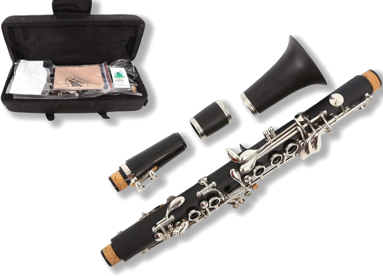 Amazon.com: Yinfente Clarinet Professional Ebonite Wood Eb Flat ...