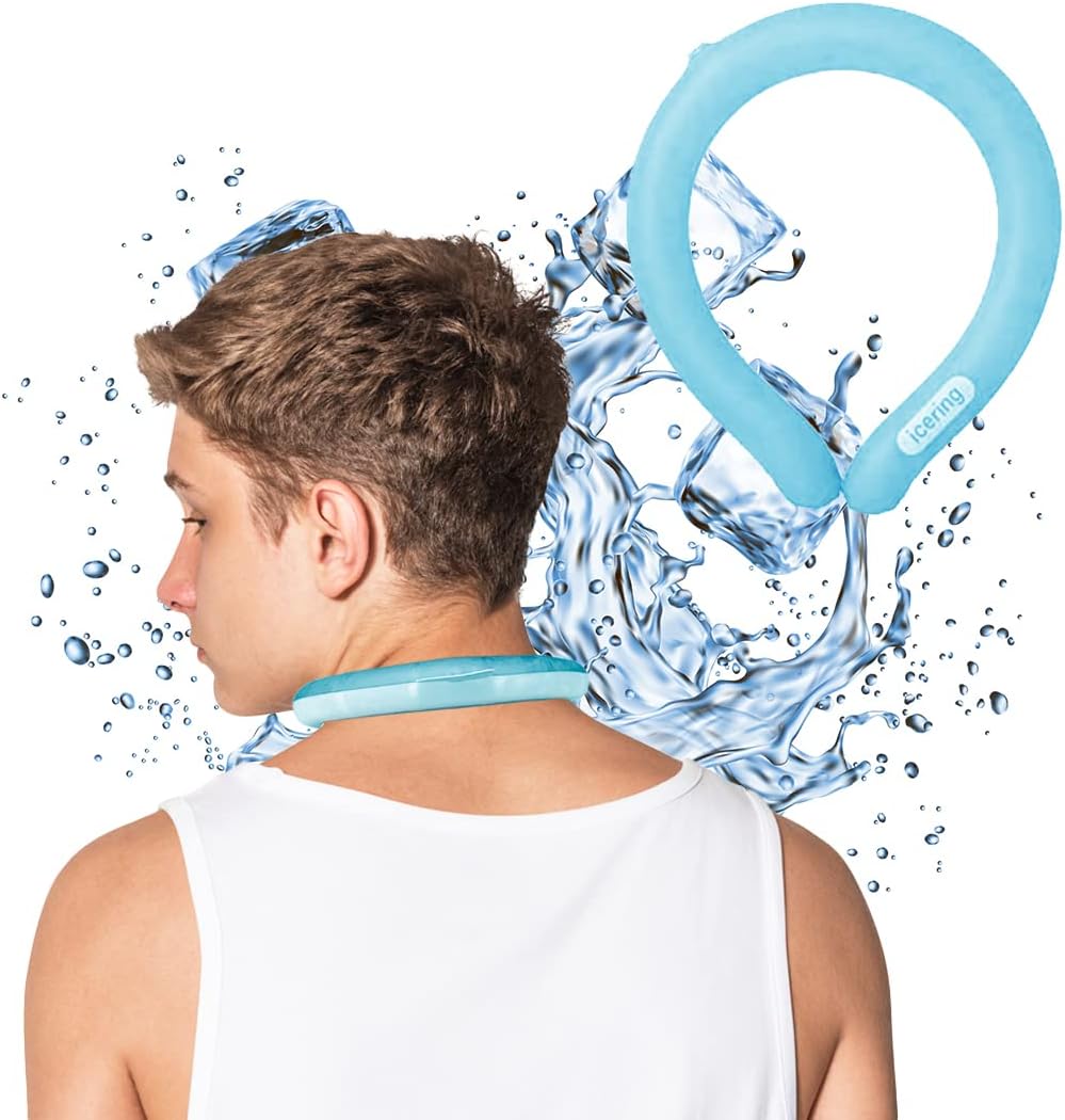 Amazon.com: KN FLAX Portable Ice Ring Neck Cooler Personal Cooling Tube ...