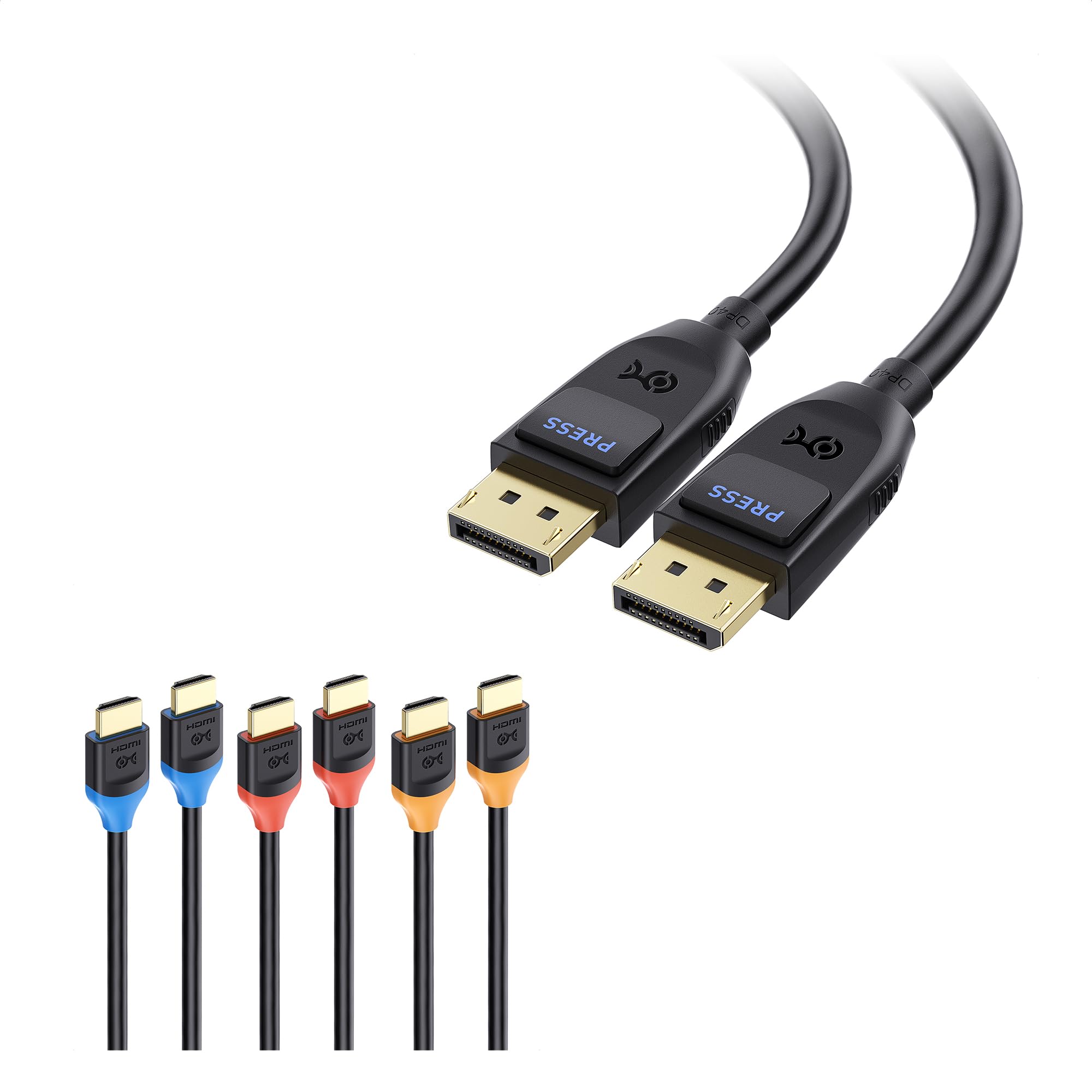 Amazon.com: Cable Matters [Ultra High Speed HDMI Certified 3-Pack 48Gbps 8K HDMI Cable 6.6 ft ...