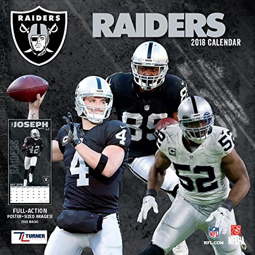 Oakland Raiders 2018 Calendar: Full-action Poster-sized Images!: Lang ...