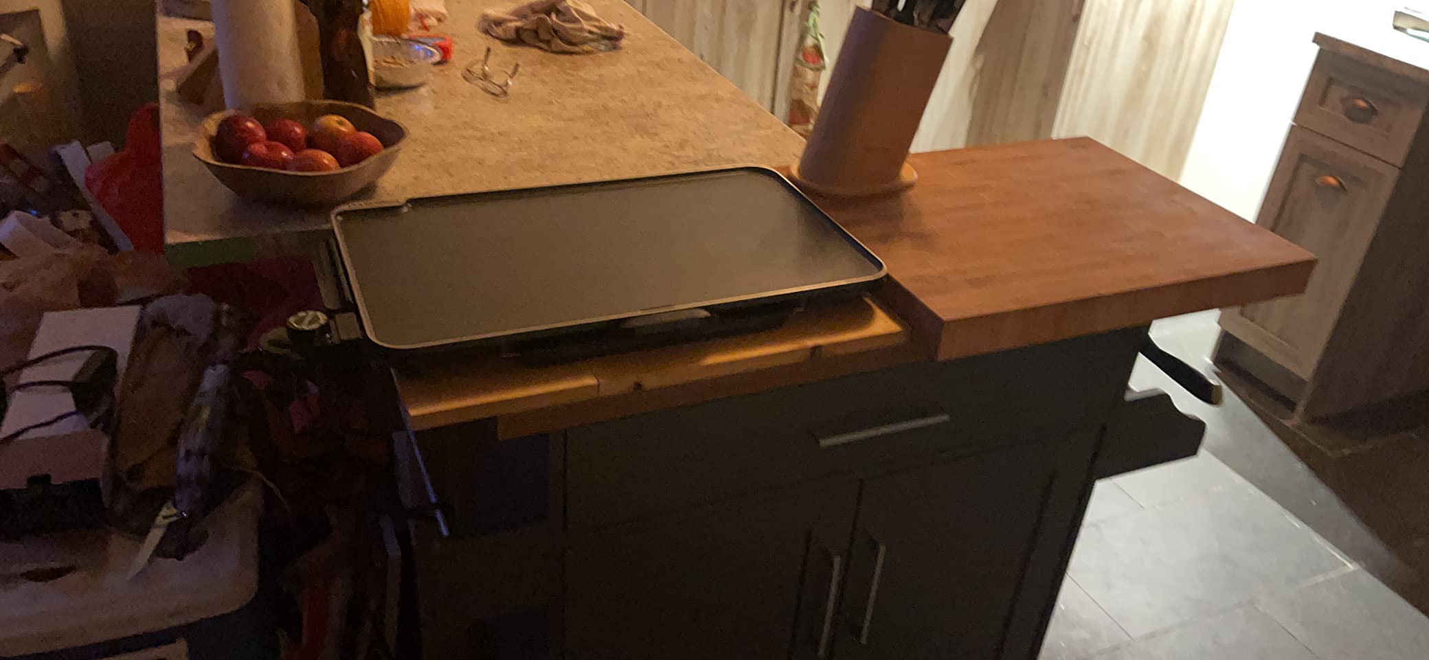 Presto 07072 22-Inch Extra Large Griddle, 22"x 13", Low Profile Design, Ceramic Nonstick, Black ...