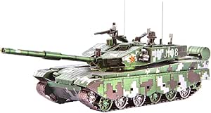 Amazon.com: Piececool 3D Metal Puzzle Jigsaw 3D Puzzles -99A MAIN BATTLE TANK-Metal Model Kit ...