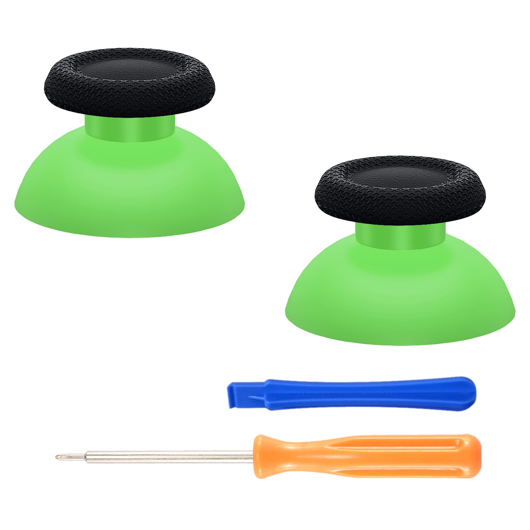 Amazon.com: eXtremeRate Green & Black Replacement Thumbsticks for PS5 ...