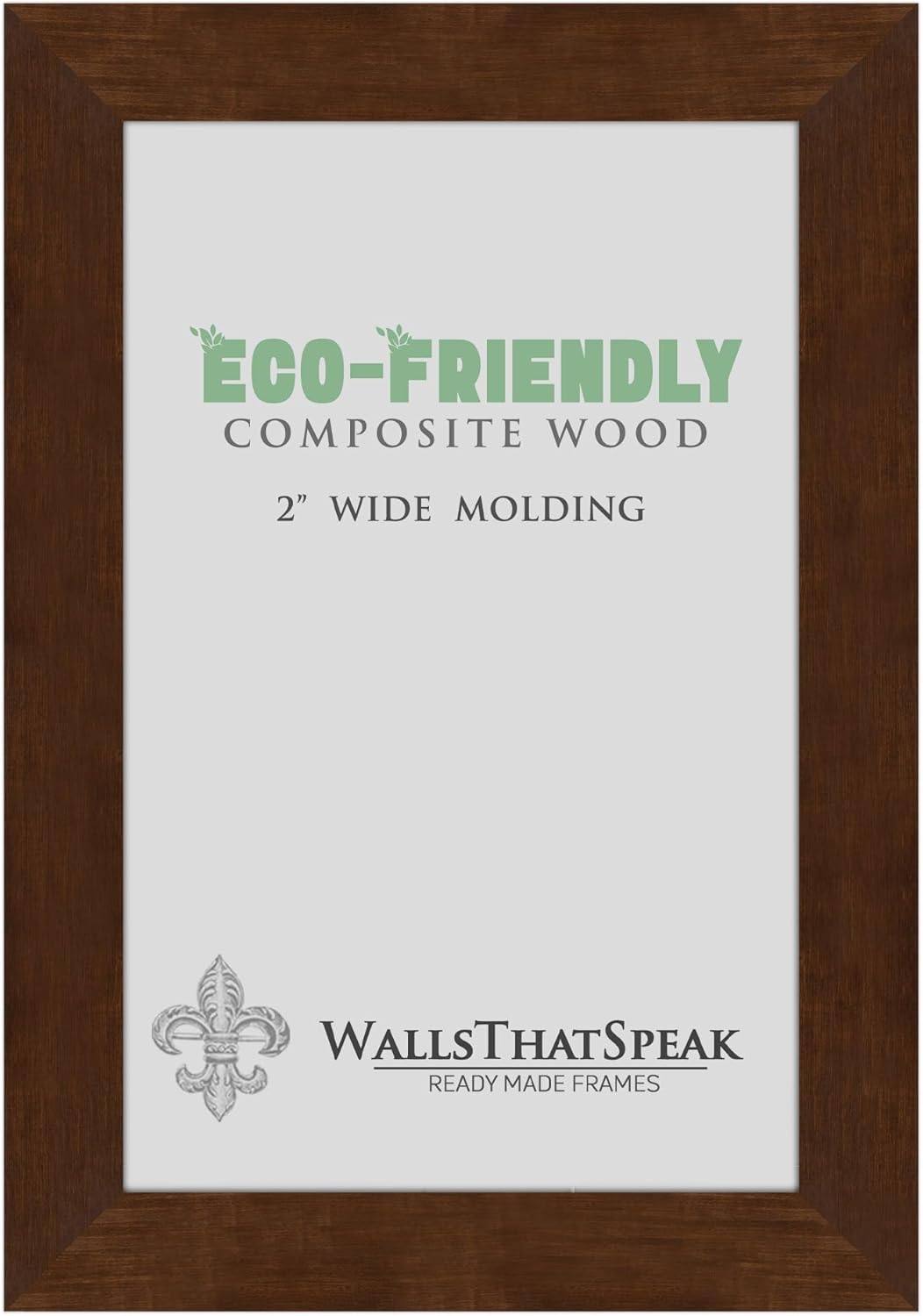 wallsthatspeak 16x28 Mocha Walnut Picture Frame for Posters Puzzles or ...