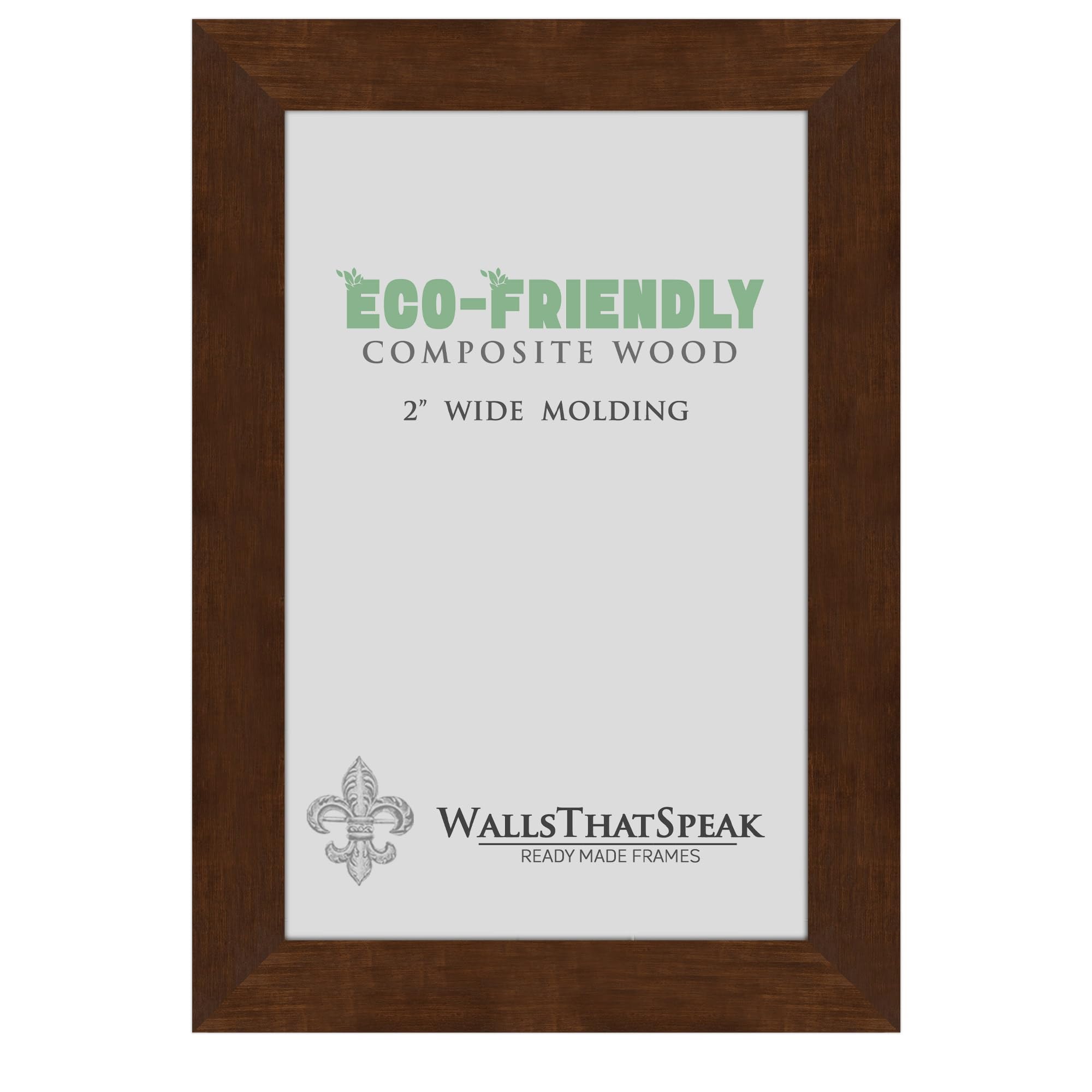 Amazon.com - wallsthatspeak 12x30 Mocha Walnut Picture Frame for ...