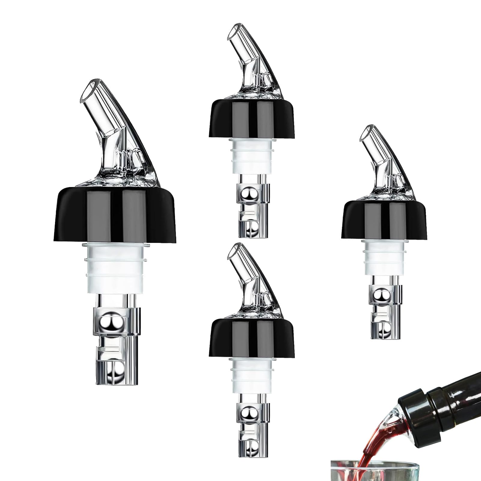 PXRLMYF Bottle Pourers, 30ML Quick Shot Spirit Measure Pourer,Spouts ...