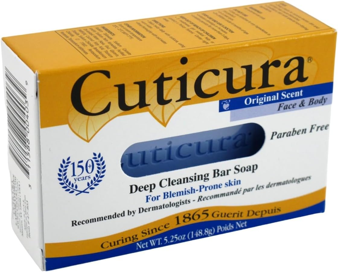 Amazon.com : Cuticura Deep Cleansing Face and Body Soap ORIGINAL scentâ ...