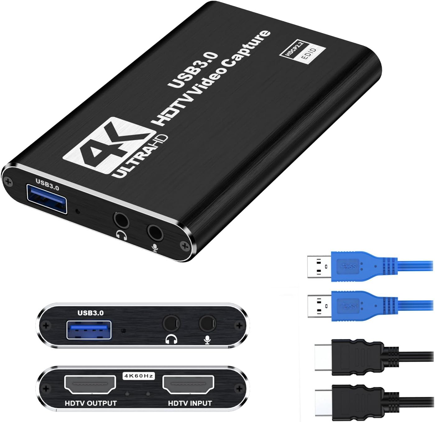 Amazon.com: dobestyou 4K Capture Card for Streaming, Recording & Gaming ...