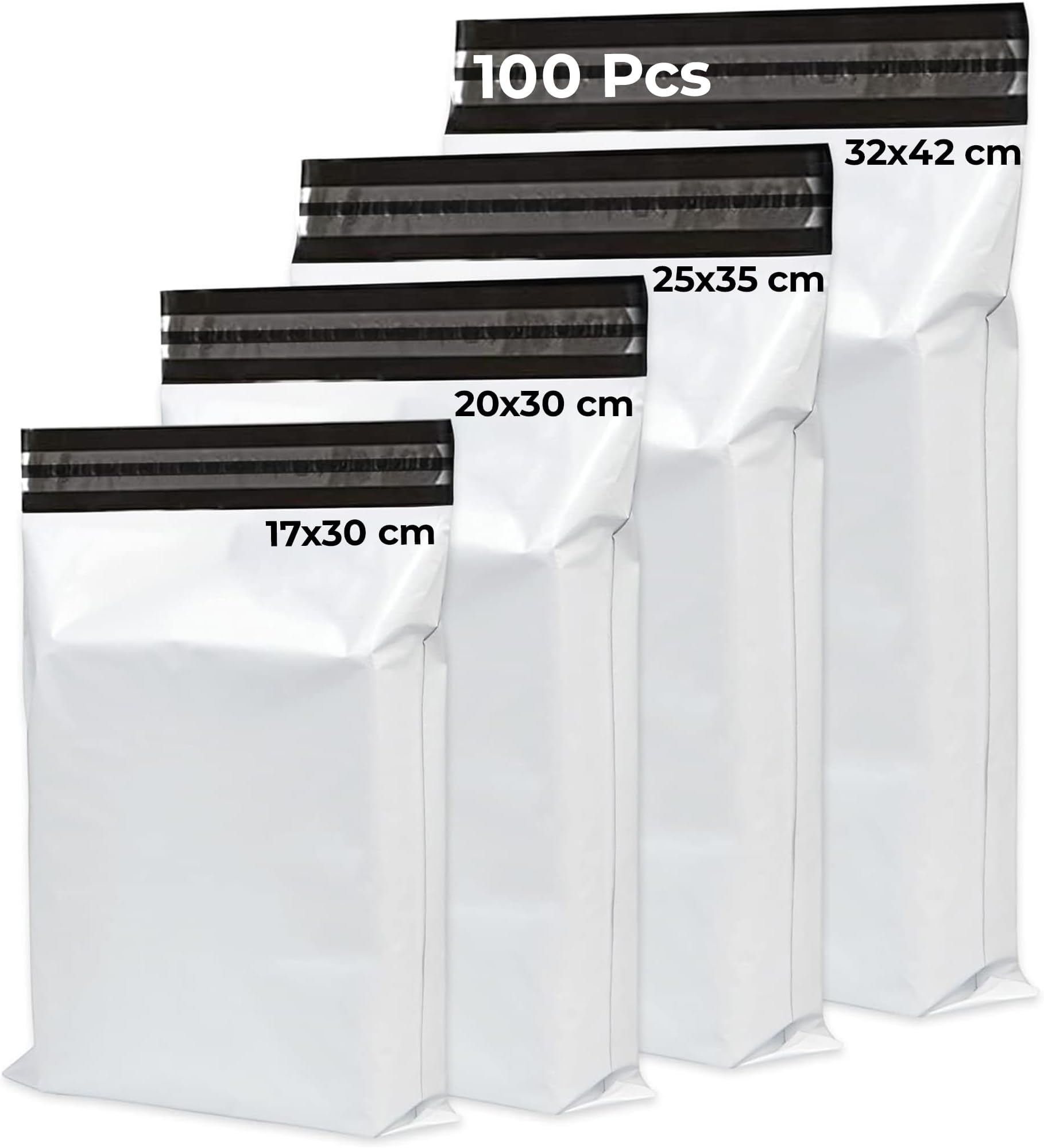 UGIX Buste per Spedizioni Vinted, 100Pcs-4 Misure- Sacchetti Spedizione ...