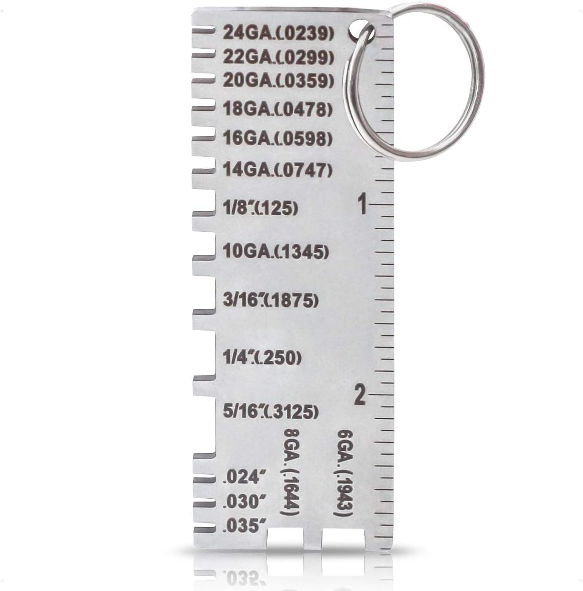 Wire/Metal Sheet Thickness Gauge 229895 Welding Gage Plated Size ...