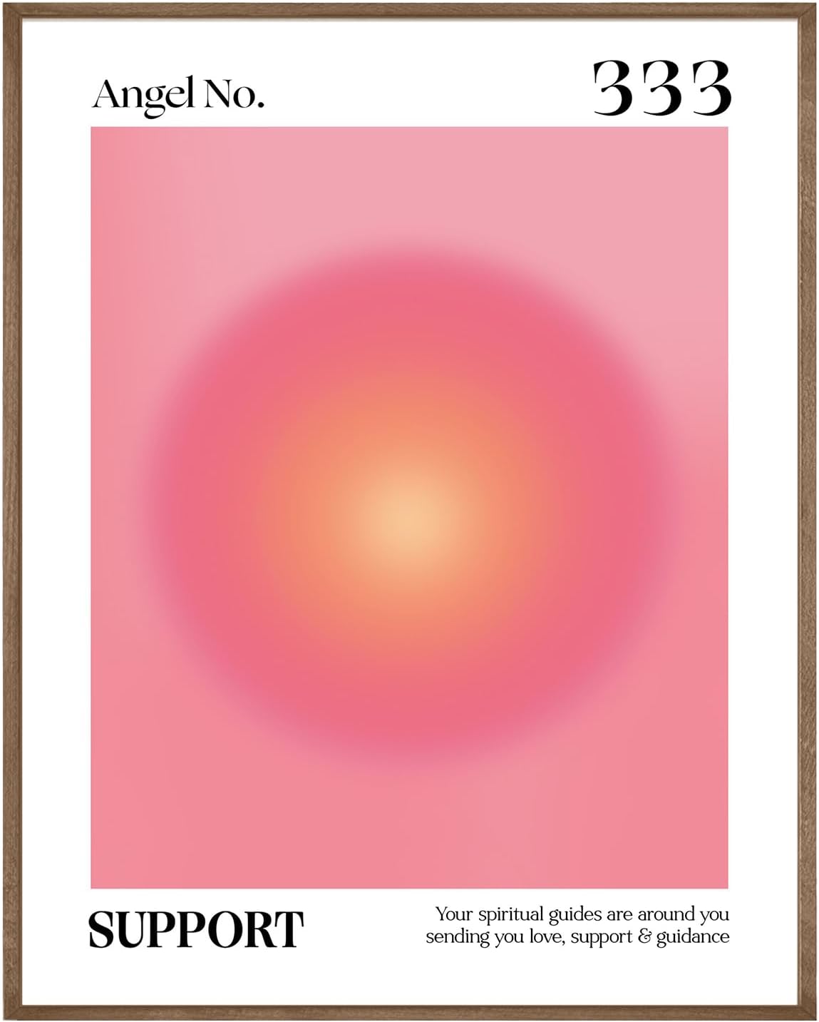 Amazon.com: KEUSPI Angel Number 333 Aura Poster Wall Art Prints, Trendy ...