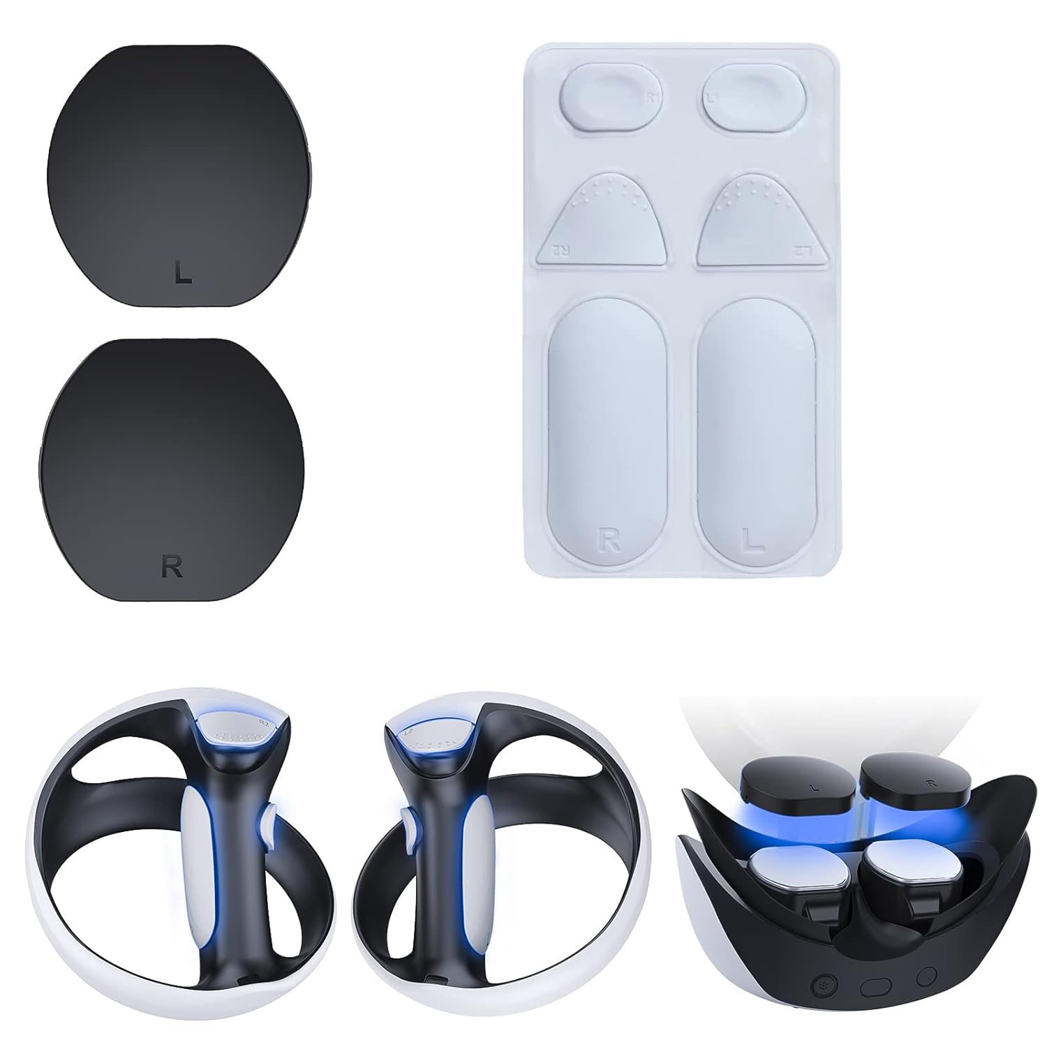 PS VR2 Accessories Kit Compatible with Playstation VR2 with 2 Silicone ...