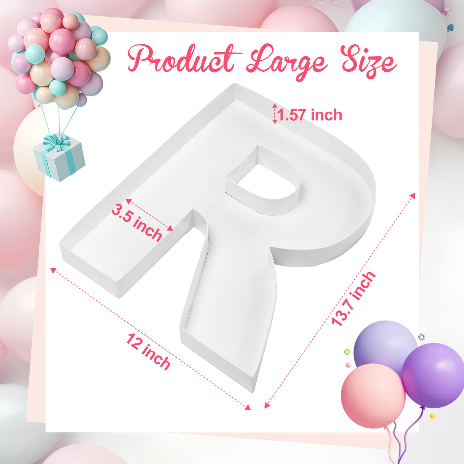 Snapklik.com : Mifoci 13.7inch Cardboard Letter Boxes Charcuterie ...