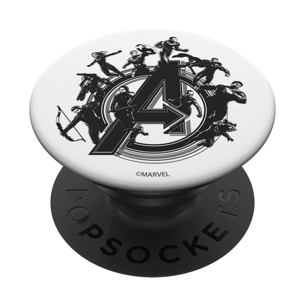 Amazon.com: Marvel Avengers Endgame Hero Logo Wrap Around PopSockets ...