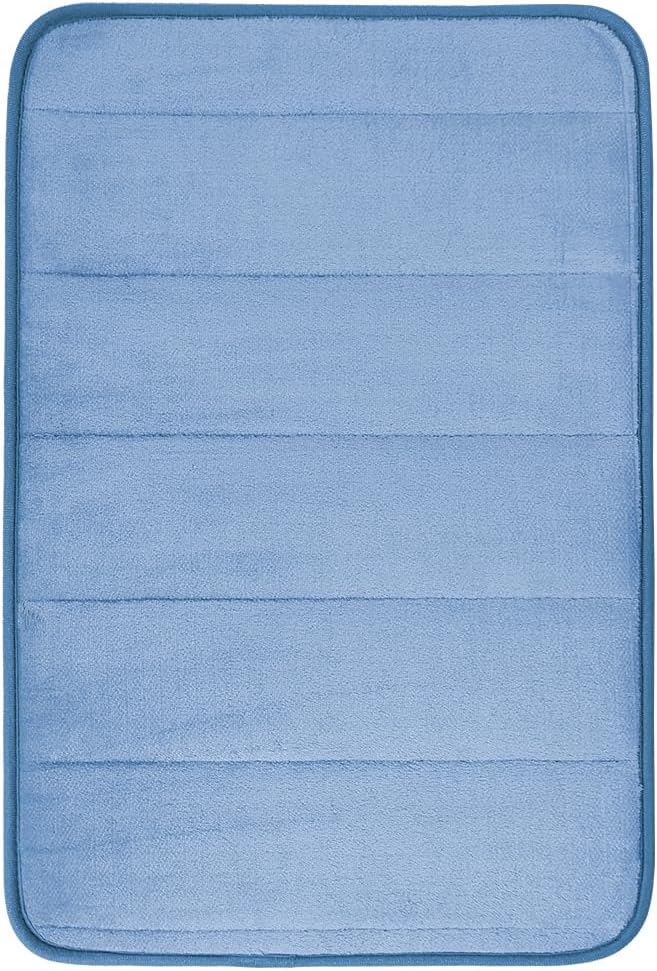 Decolab Tapete Banheiro Super Soft Antiderrapante 60x40cm (Azul) | Amazon.com.br